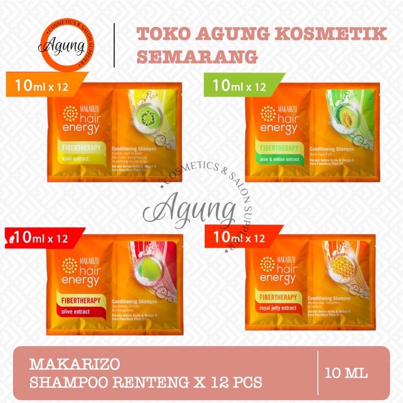 Jual [AGUNGSMG] Makarizo Shampoo Sachet 10 ml x 12 pcs (1 renteng isi ...