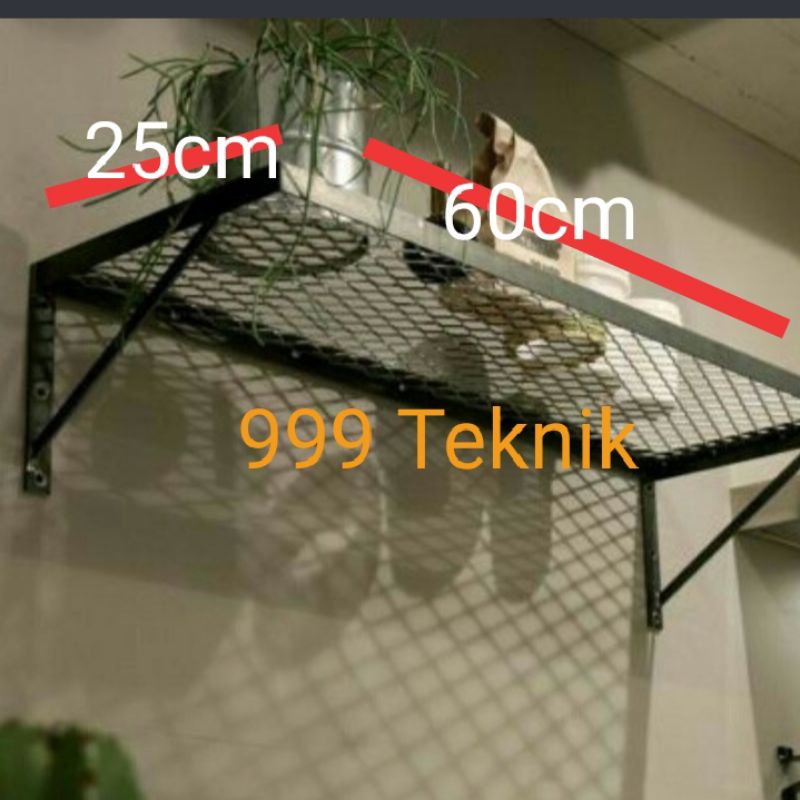 Jual rak dinding besi rak ambalan | Shopee Indonesia