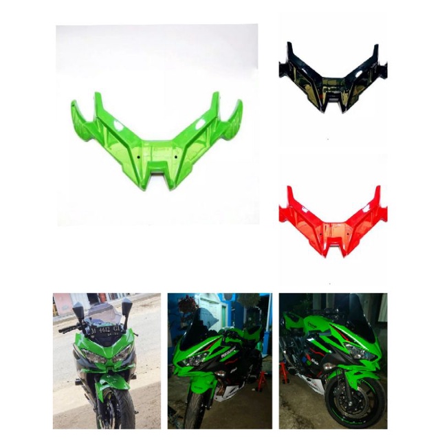Jual Winglet ninja 250 fi 2018 ABS all new winglet plastik kawasaki all ...