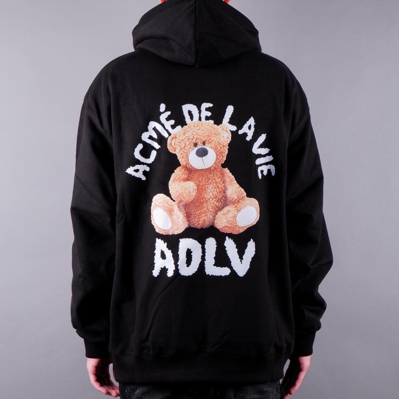 Jual ADLV Acme De La Vie Teddy Bear Doll Hoodie Black | Shopee Indonesia