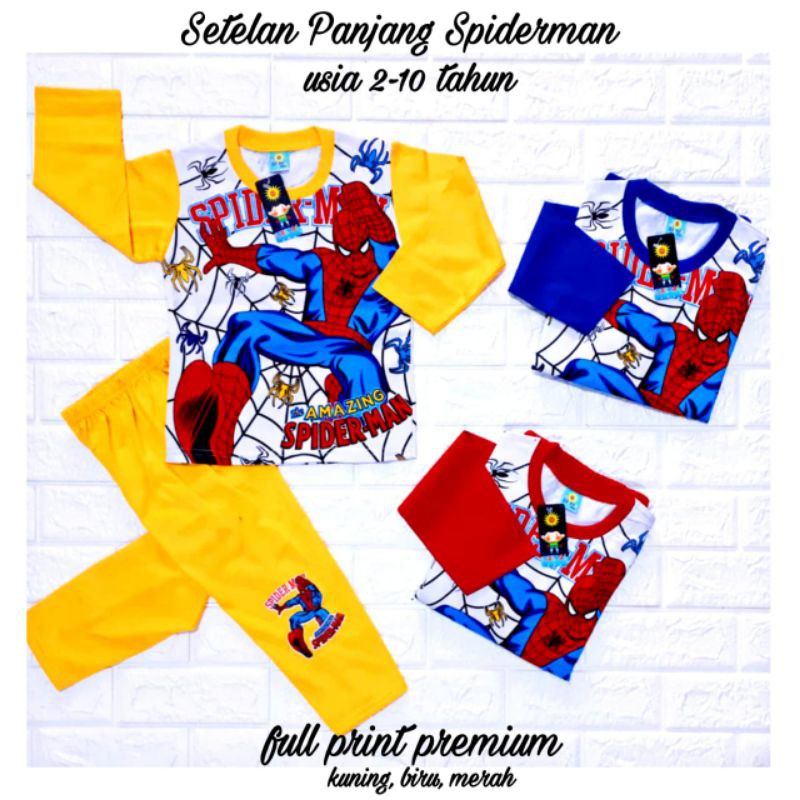 Jual SETELAN SPIDERMAN PUTIH 2-10 TAHUN | Shopee Indonesia