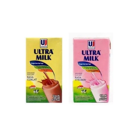 Jual SUSU ULTRA MILK 125 ML | Shopee Indonesia