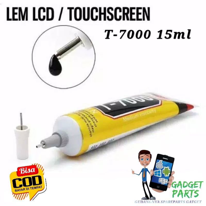 Jual LEM LCD BACKDOOR TOUCHSCREEN T-7000 T7000 15 ML berkualitas | Shopee Indonesia