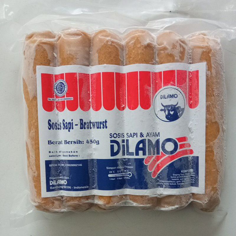 Jual DILAMO BEEF BRATWURST 450 G | Shopee Indonesia
