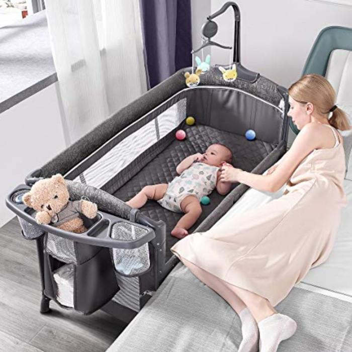 Jual Baby Box | Adovel Baby Bassinet Bedside Crib, Pack And Play With ...