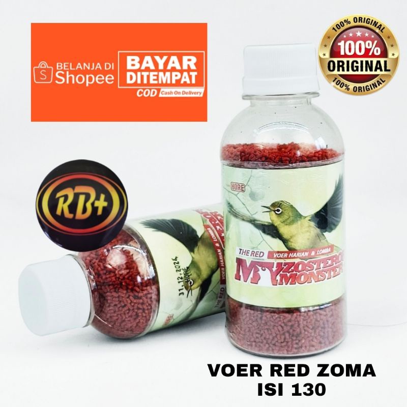 Jual VOER RED ZOMA 130gram/PAKAN PLECI HARIAN DAN LOMBA | Shopee Indonesia