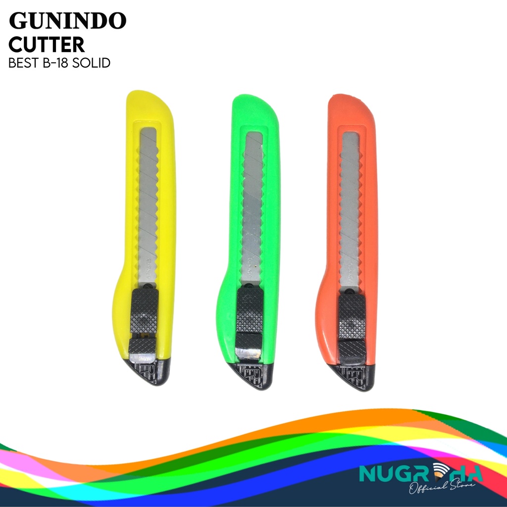 Jual CUTTER BESAR GUNINDO BEST B-18 SOLID | Shopee Indonesia