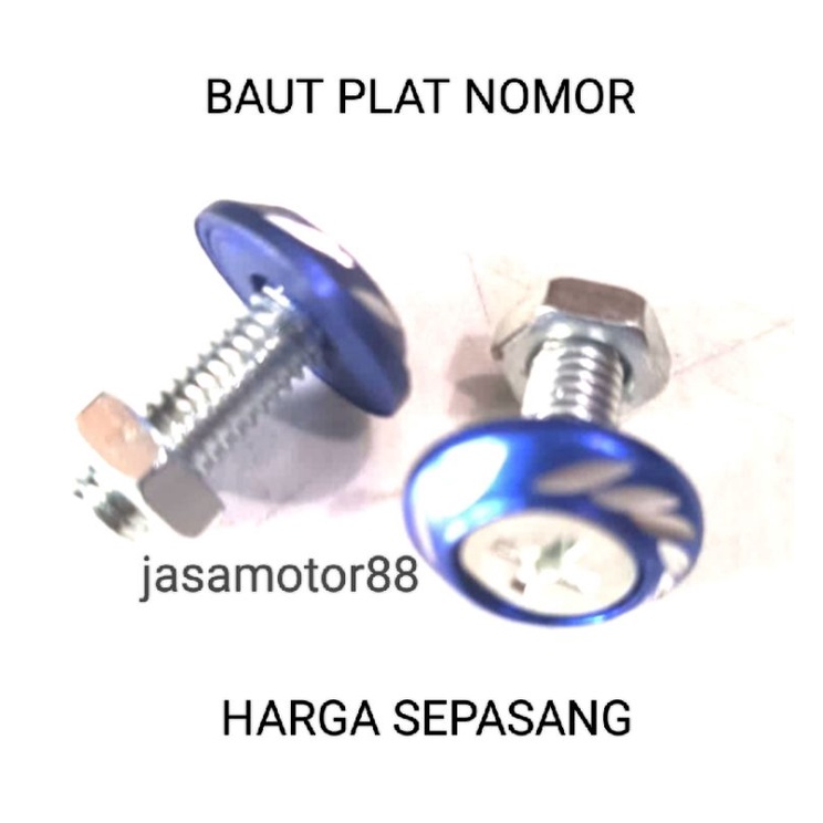 Jual BAUT BK BAUT PLAT NOMOR POLISI MODEL SISIK BAUT 10 HARGA SEPASANG ...