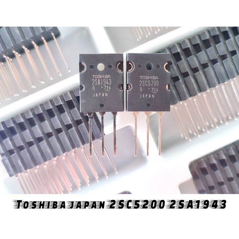 Jual 10 SET TRANSISTOR FINAL TOSHIBA 2SA1943 A1943 / 2SC5200 C5200 ASEMBLY JAPAN LOW SERI 714 ...