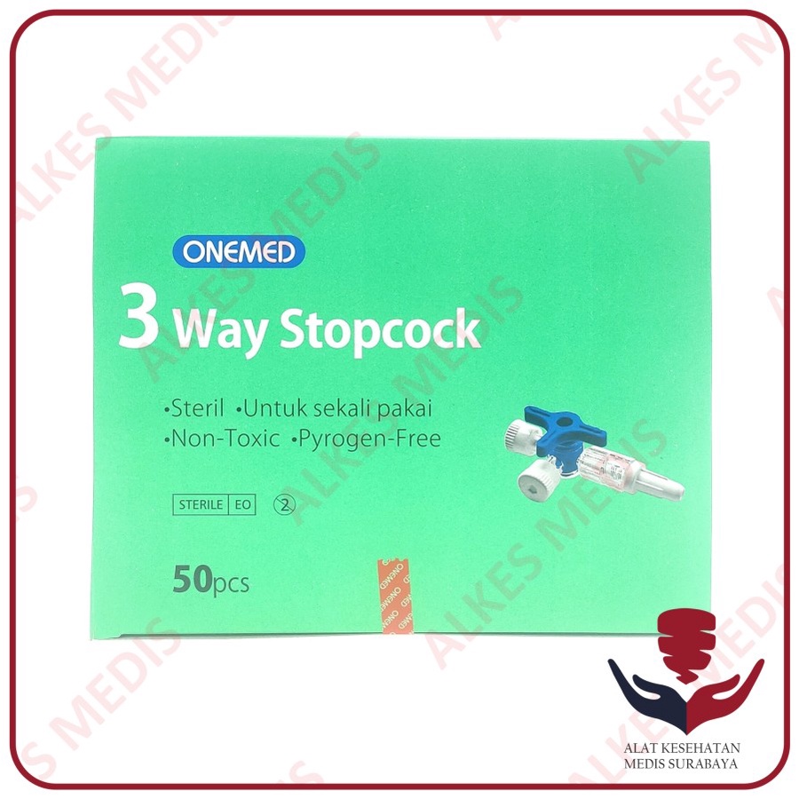 Jual Onemed Three Way Stopcock Conector Peralatan Steril Konektor Infus ...