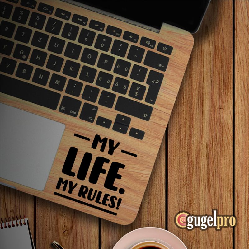 Jual sticker mackbook laptop stiker my life my rules | Shopee Indonesia