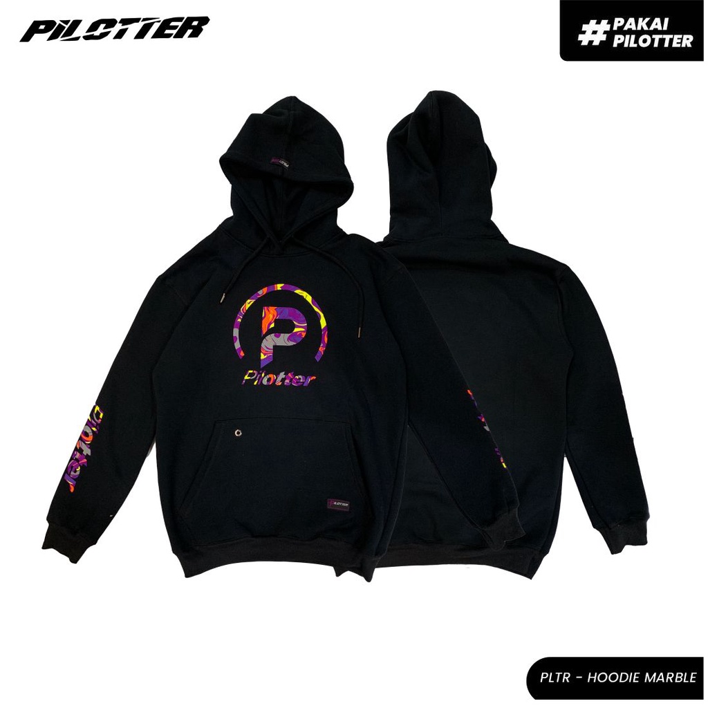 Jual Pilotter Hoodie Marble Original Free Sticker | Shopee Indonesia