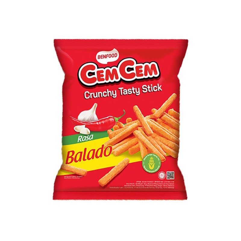 Jual CEMCEM Baru Stick Rasa Balado Ayam Bawang keju corn bbq cem cem ...