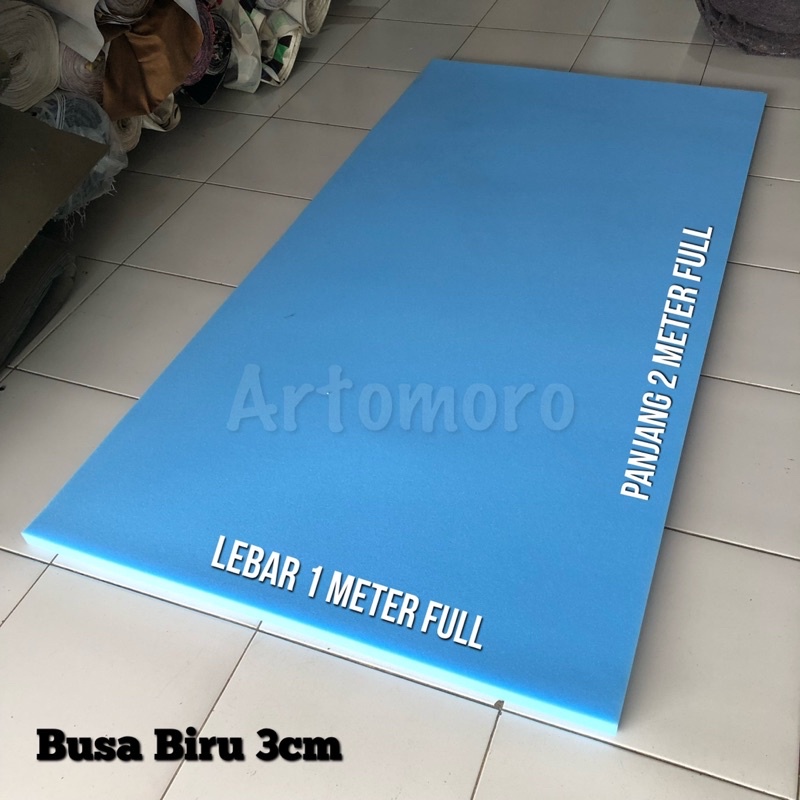 Jual Busa Foam Biru 3 CM Lembaran (100cm x 200cm FULL) untuk Jok Sofa ...