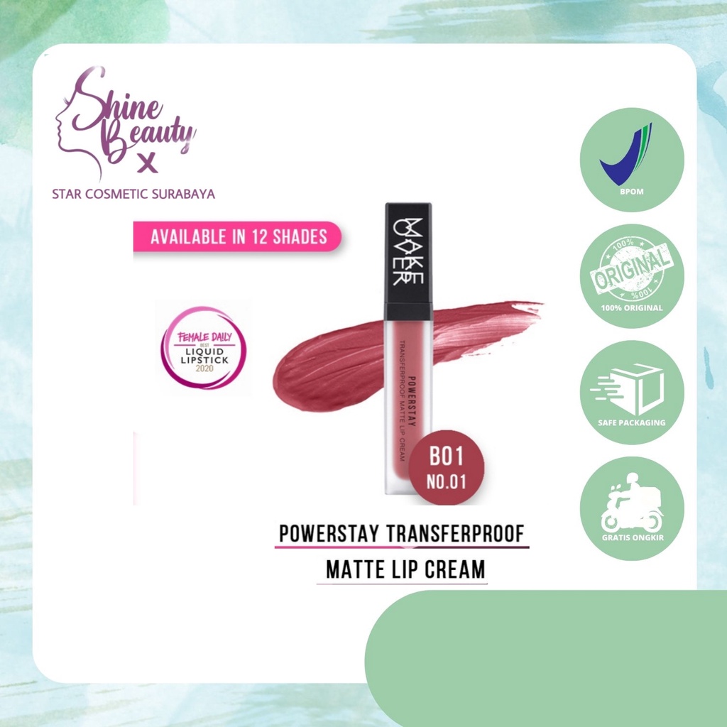 Jual Make Over Powerstay Transferproof Matte Lip Cream 7gr | Shopee Indonesia