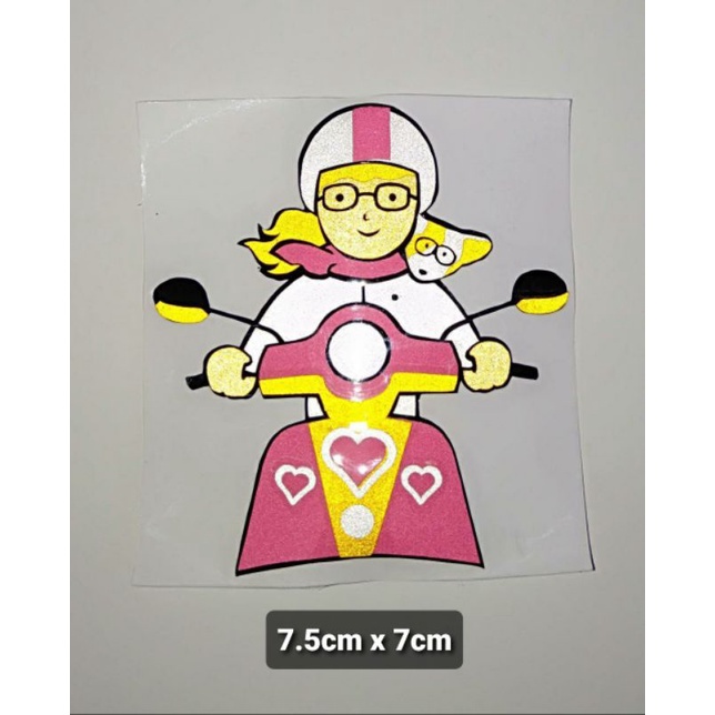 Jual Stiker lucu sticker motor setiker cutting tumpuk edisi gambar ...