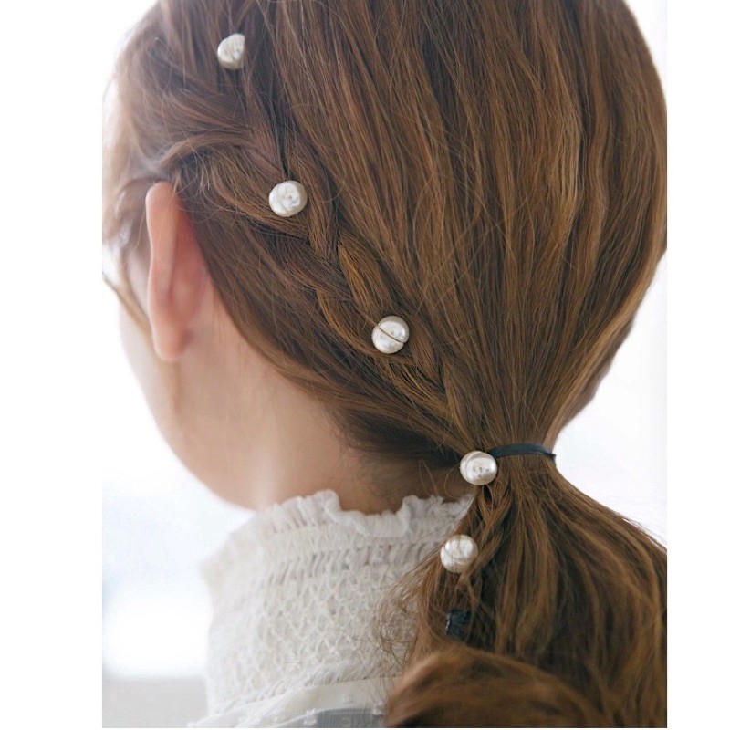 Jual Hair piece mutiara invisible Design Korea, anggun & elegan 100% ...