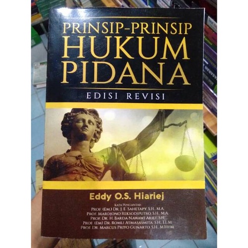 Jual BUKU PRINSIP PRINSIP HUKUM PIDANA EDISI REVISI - EDDY O.S. HIARIEJ [ORIGINAL] | Shopee ...