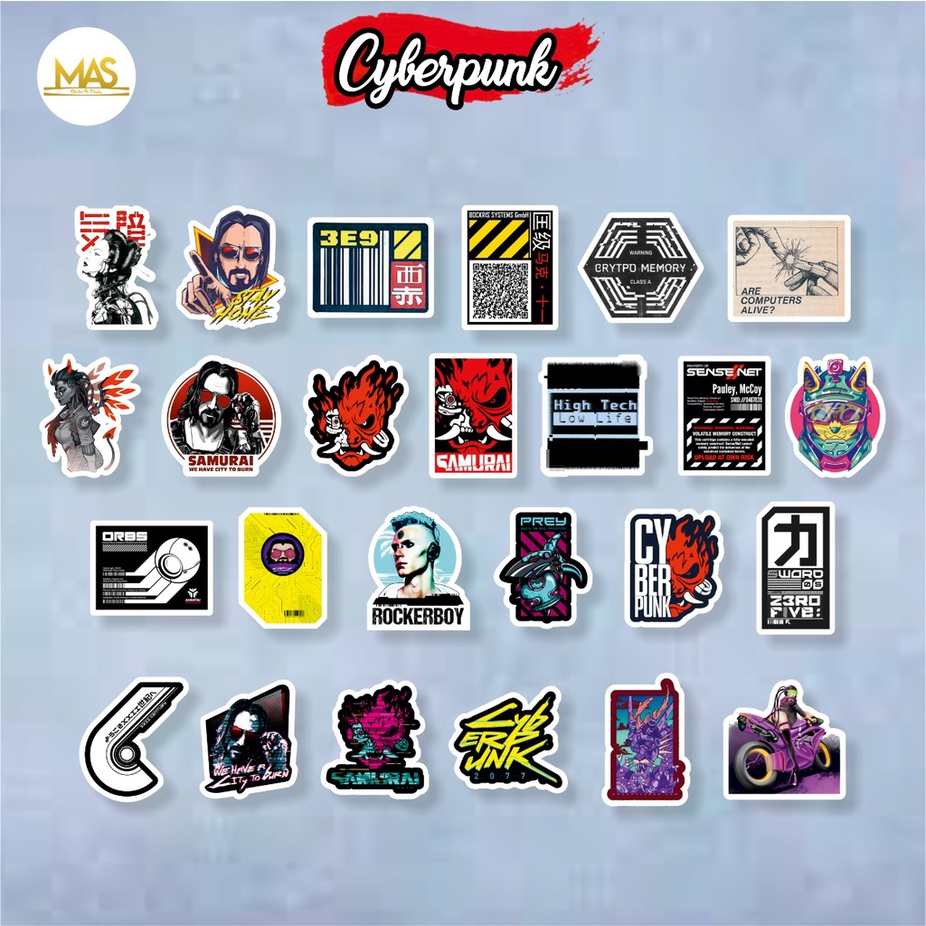 Jual Cyberpunk Stiker ( scrapbook, coverbook, tumblr, laptop dll ...