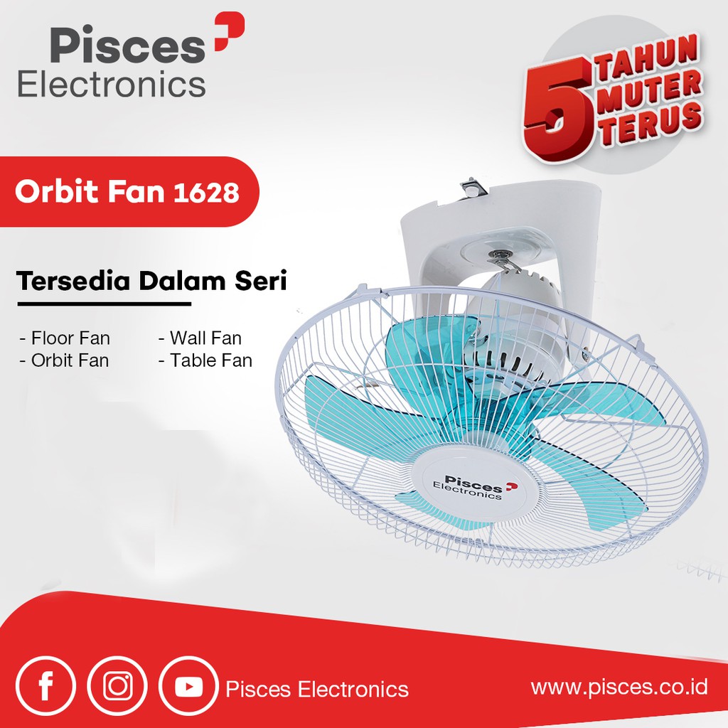 Jual Pisces kipas angin Orbit Fan 16 inch OF 1628 | Shopee Indonesia