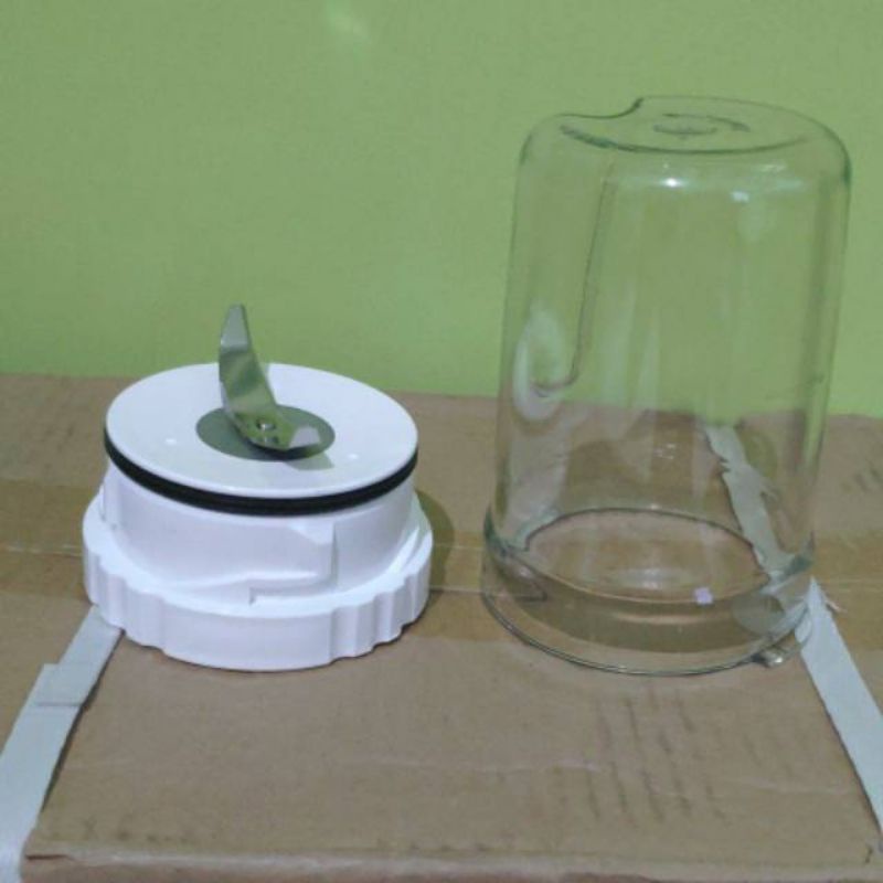 Jual SATU SET GELAS MILL + PISAU BUMBU BLENDER PHILIPS DIVA HR-2061 HR ...