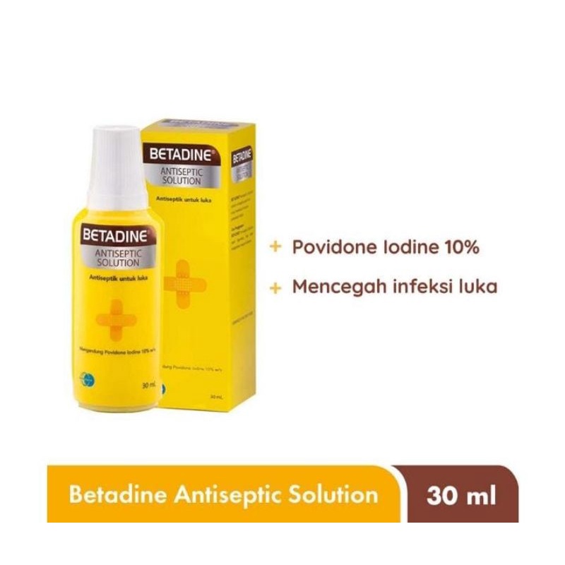 Jual BETADINE Antiseptic Solution Obat Luka 30 ml | Shopee Indonesia