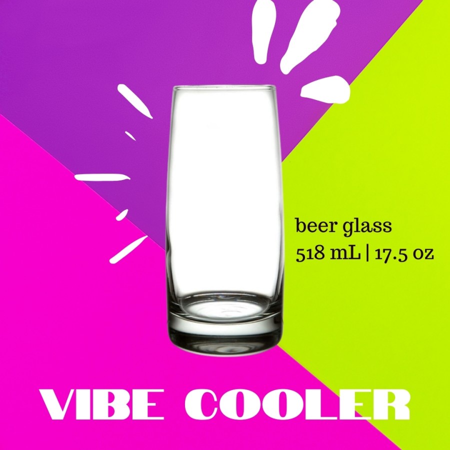 Jual VIBE COOLER 17.5 OZ 450 mL | Gelas Jus Kaca | Gelas Beer Mug ...