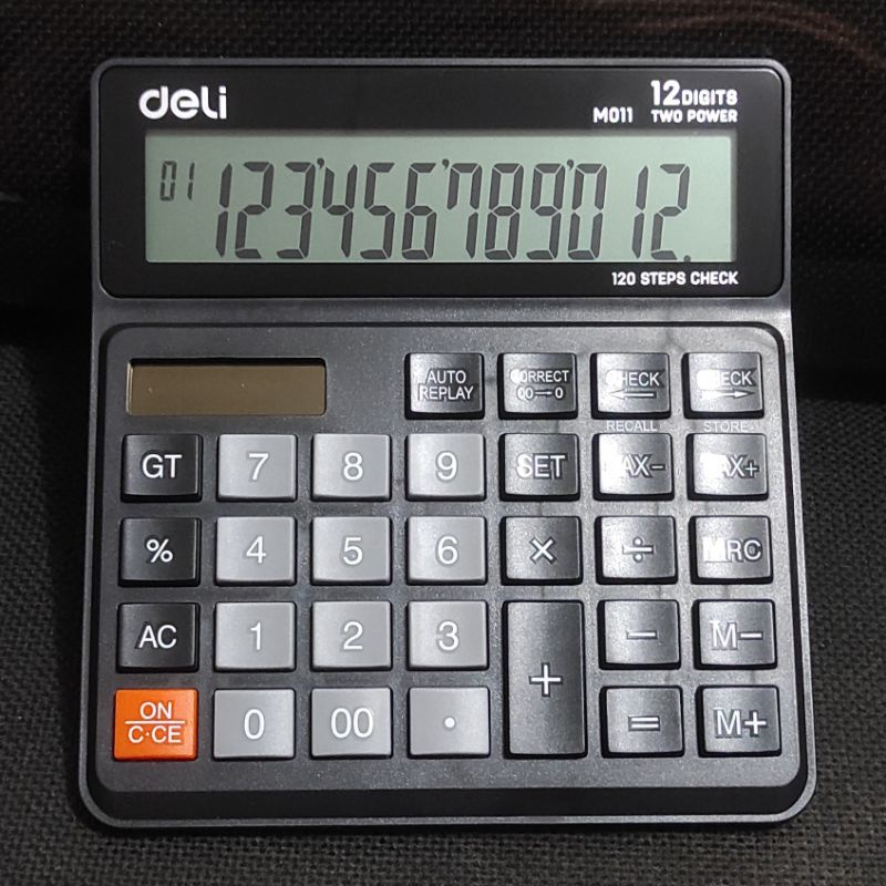 Jual Kalkulator Meja / Desktop Sedang 12 Digit Cek Ulang Deli M 01120 ...