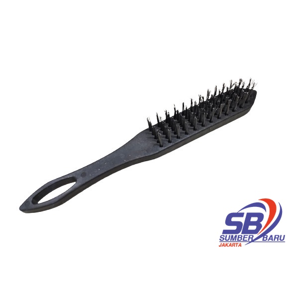 Jual Sikat Kawat Baja Gagang PVC 5 Baris 5B Pembersih Karat Besi Motor ...