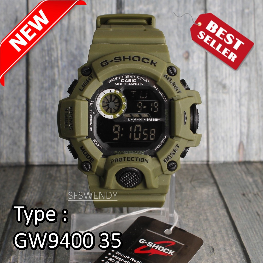 Jual BEST SELLER !!! G-Shock Casio GW-9400 Rangeman Full digital Hijau ...