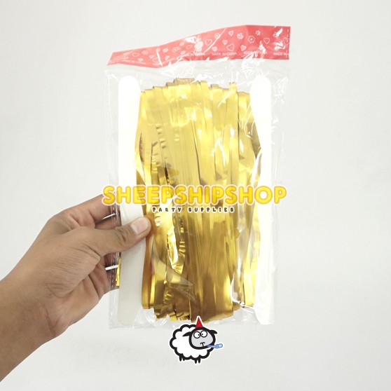 Jual CURTAIN FOIL DOFF 1x2 meter Tirai Rumbai Ulang Tahun Birthday ...
