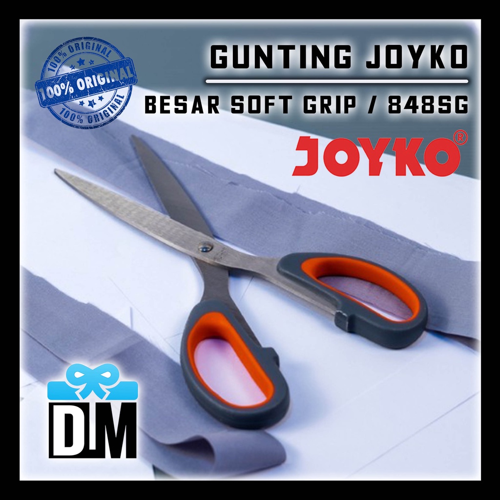 Jual Gunting Ukuran Besar Kertas Kain Kardus Karton Anti Patah Joyko ...