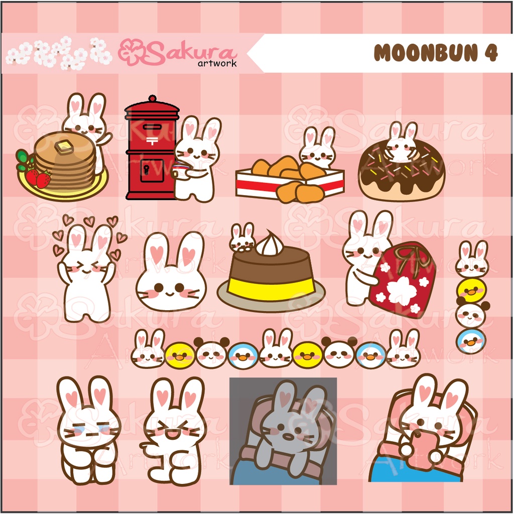 Jual Sticker Planner Bujo Moonbun Vol 4 SAKURA ARTWORK | Shopee Indonesia