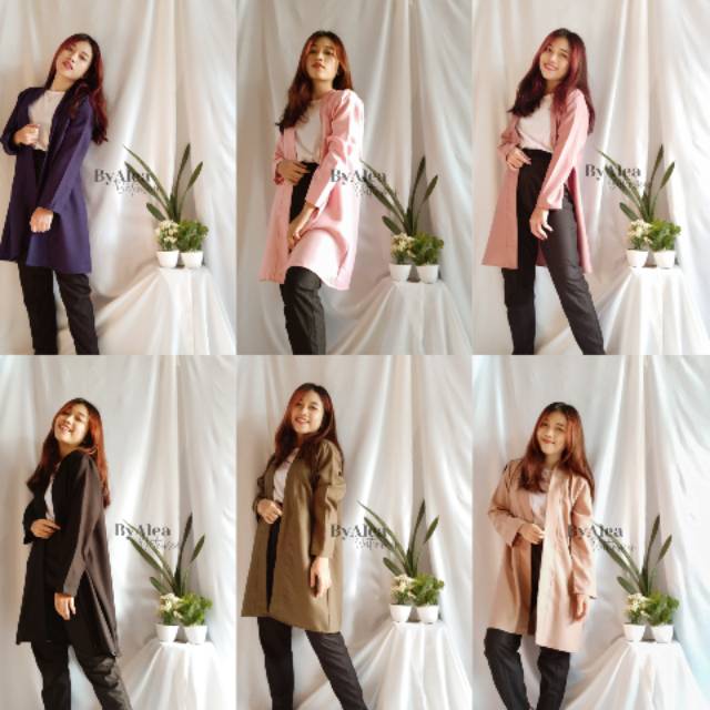 Jual Alea Basic Outer/ Outer Polos Panjang | Shopee Indonesia
