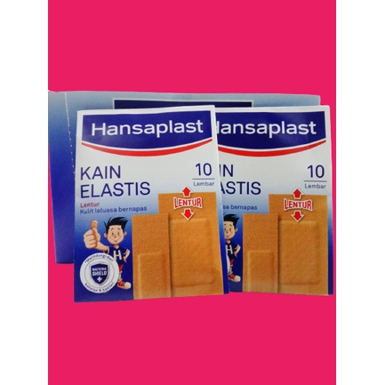 Jual HANSAPLAST KAIN ELASTIS MIX ISI 10'S (2 JUMBO+8 STANDAR) | Shopee ...