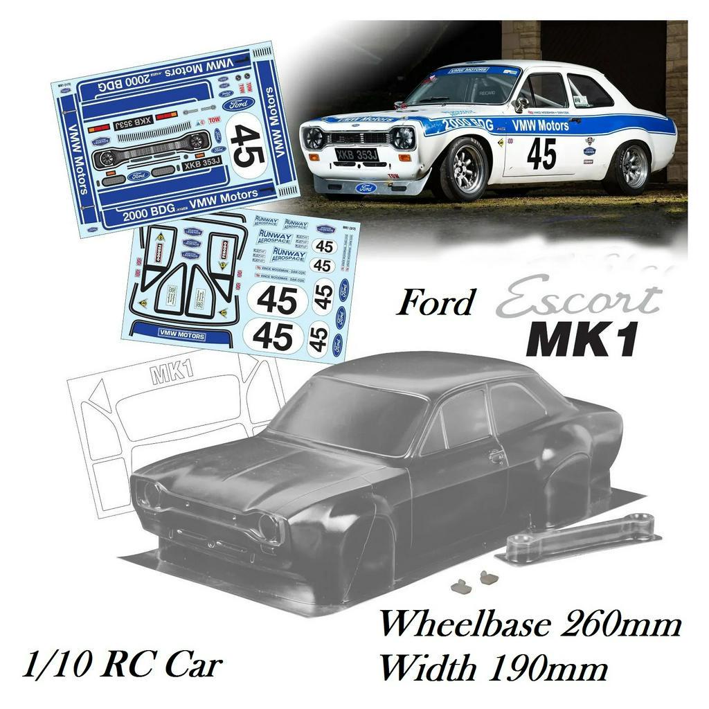 Jual Body Shell Ford Escort MK1 1/10 Rc Rally Drift Car Hsp Kyosho ...