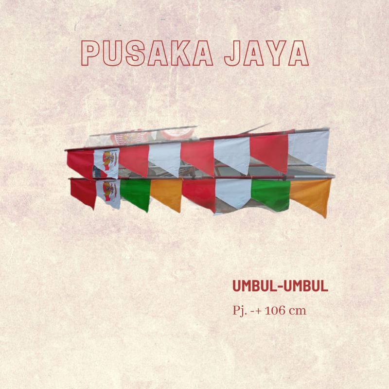 Jual Bendera Umbul - Umbul Panjang -+ 3 meter | Shopee Indonesia