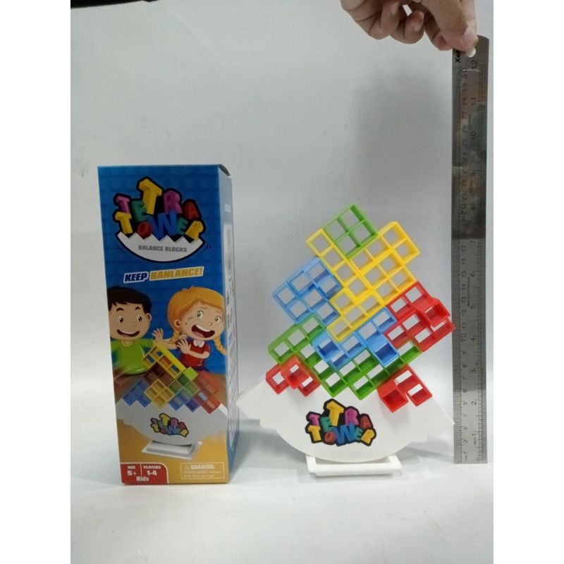 Jual Mainan Anak Tetris / Tertis Balancing / Tetra Tower / Mainan Kartu ...