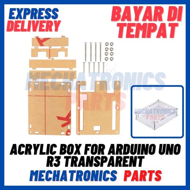 Jual [SEN-9031] ACRYLIC BOX FOR ARDUINO UNO R3 TRANSPARENT CASING KOTAK ...