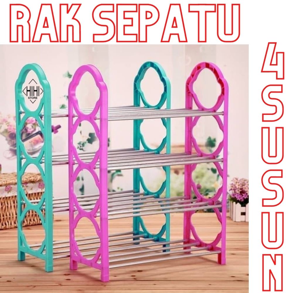 Jual Rak Serbaguna | Rak Sepatu | Rak Sendal | Rak Sepatu 4 Susun Tier ...