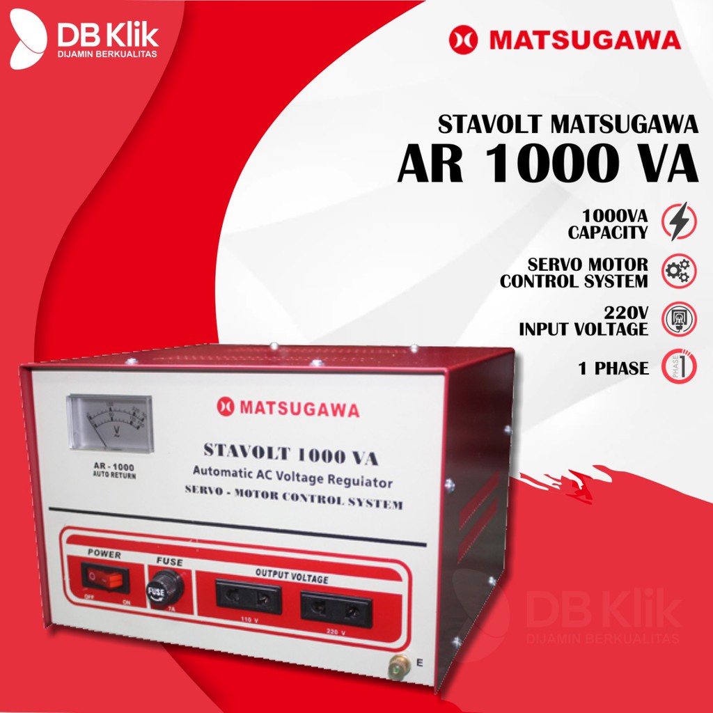 Jual Stavolt Matsugawa Motor 1000VA - Stavolt Matsugawa 1000 VA ...