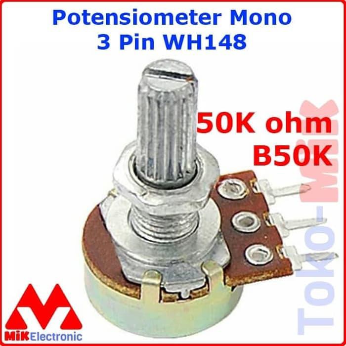 Jual CUCI GUDANG B50K 50K POTENSIOMETER MONO LINEAR POTENSIO METER ...