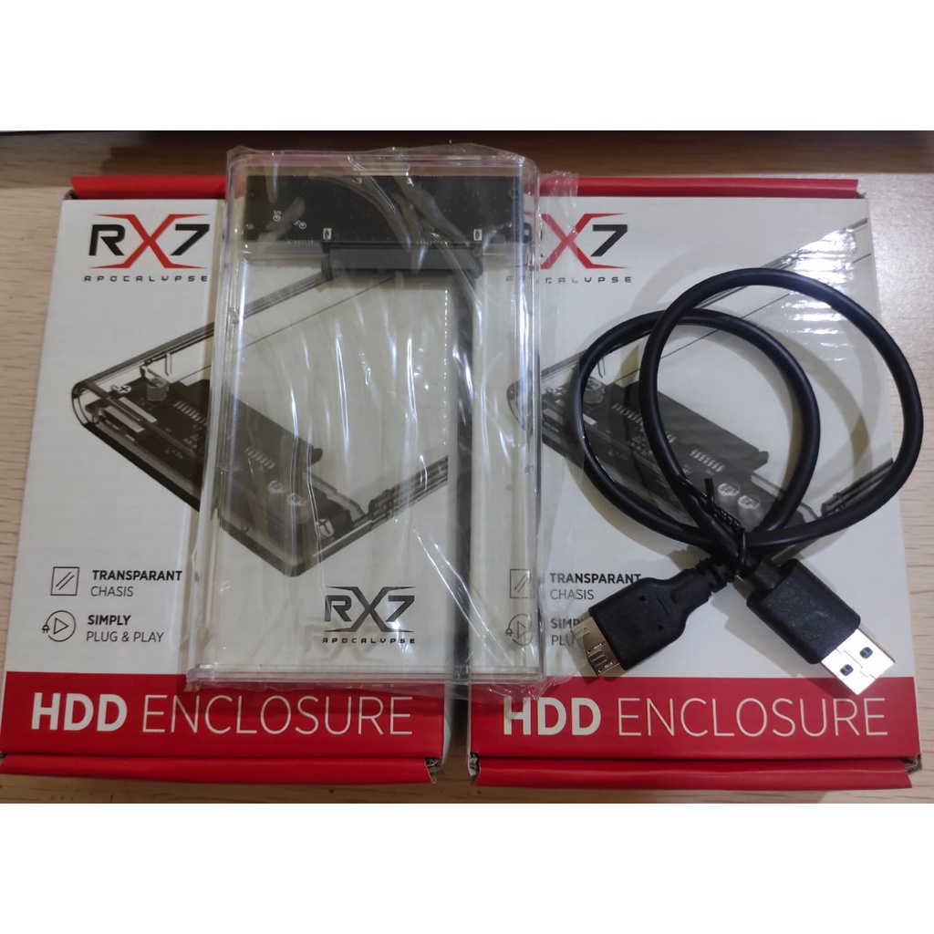 Jual Casing Hardisk Eksternal USB 3.0 Sata SSD HDD Case 2.5 inch RX7 Transparan | Shopee Indonesia
