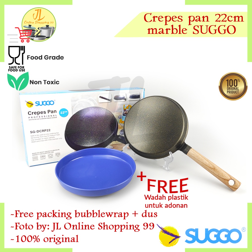 Jual Crepes maker 22cm SUGGO / wajan terbalik anti lengket / cetakan ...