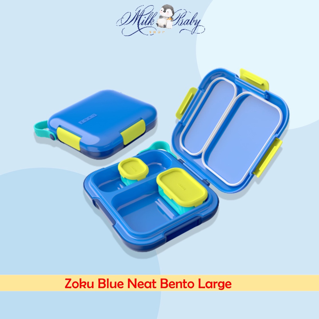 Jual Zoku Blue Neat Bento Large - Lunchbox, Tempat Makan Anak Unik ...