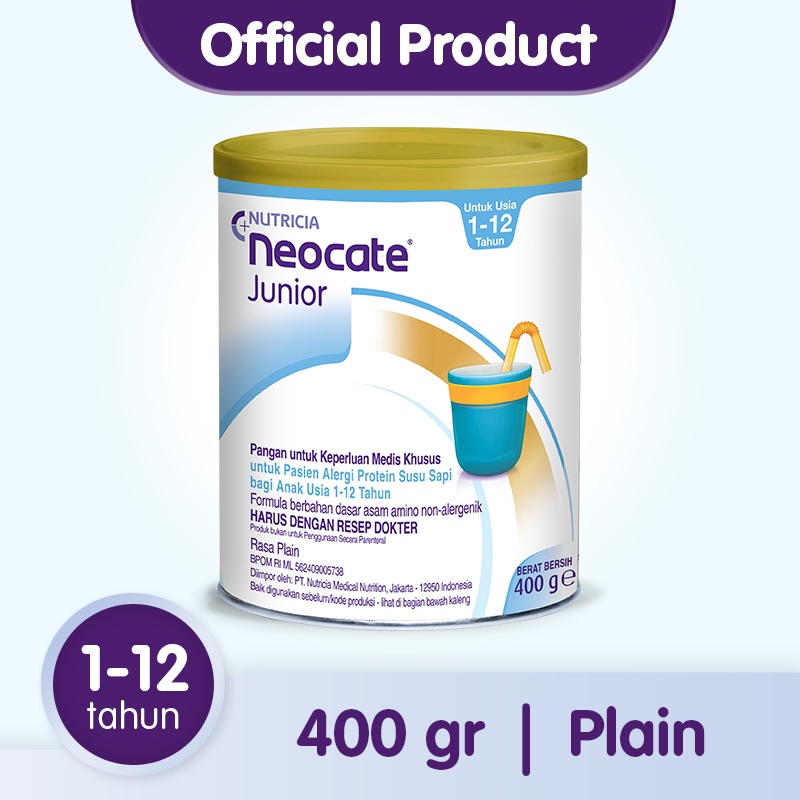Jual Susu Neocate Junior 400gr–Susu Formula Hipoalergenik Anak Usia 1 ...