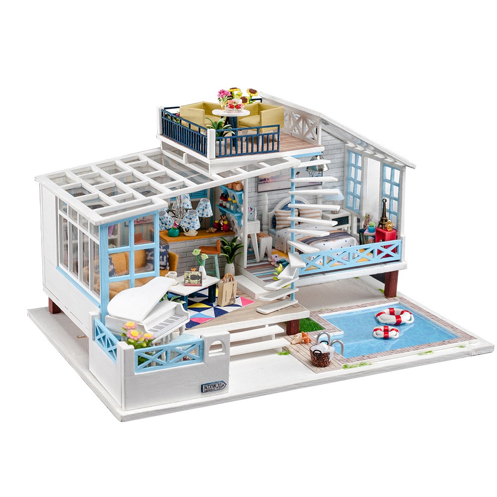 Jual Miniature Rumah DIY Dollhouse 3D art and craft Crete Holiday ...
