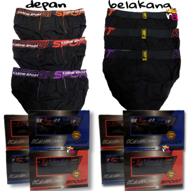 Jual CD Kasogi Sport isi 3|Celana Dalam Pria Original Kasogi Sport M,L ...