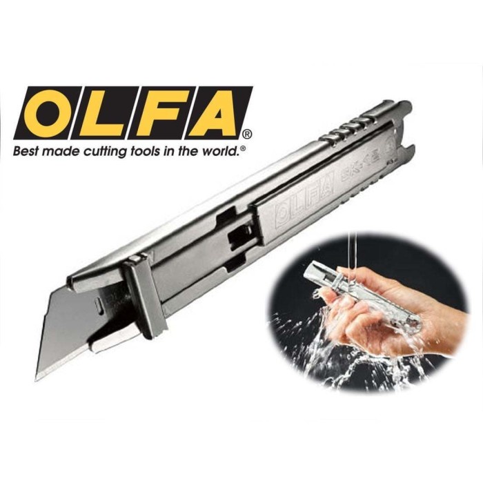 Jual OLFA SK-12 Self-Retracting Safety Knife stainless steel 229B | Shopee Indonesia
