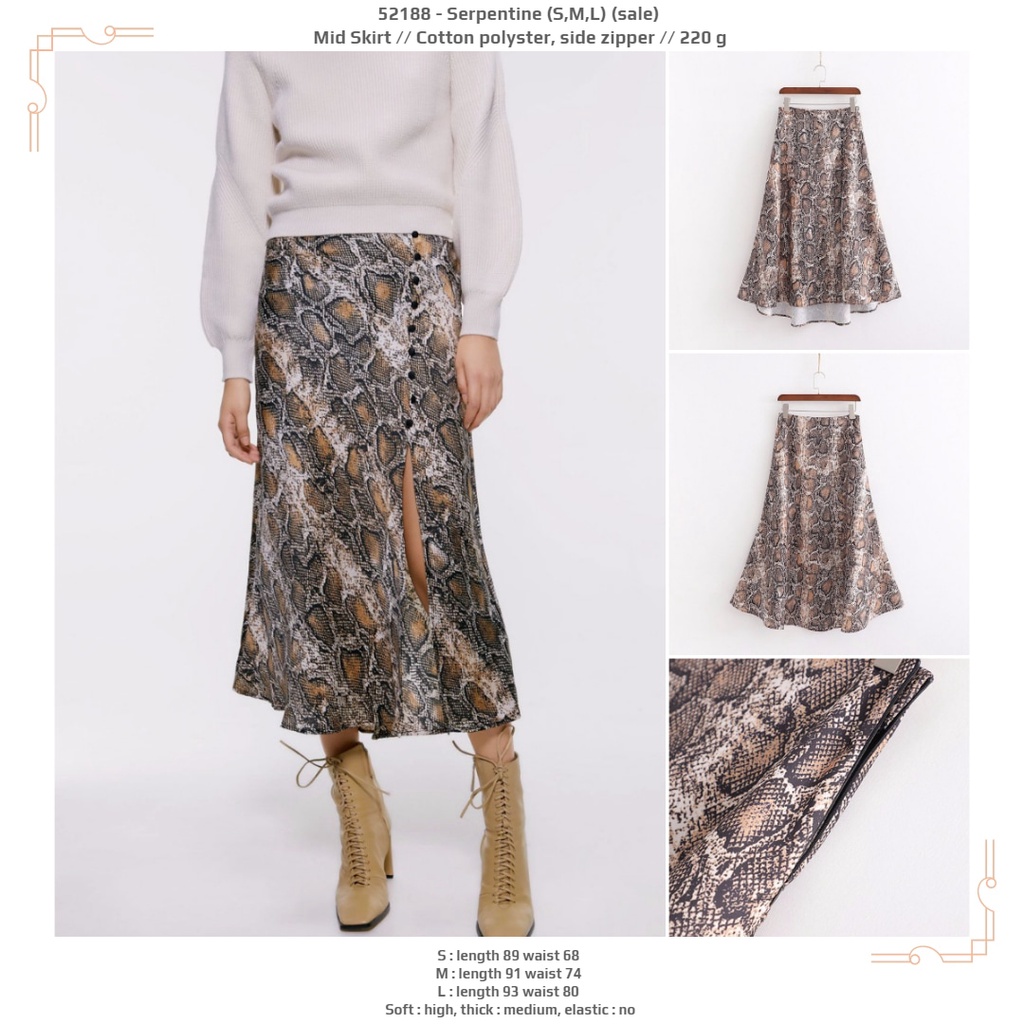 Jual Mid Skirt 52188 (SALE) | Shopee Indonesia